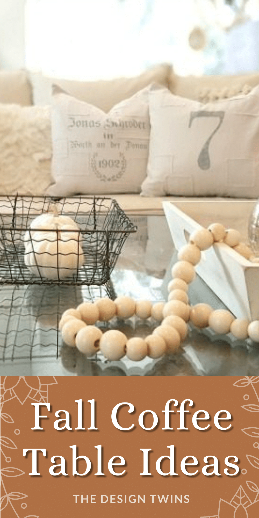 Coffee table for fall decor | Tips to style your table for the fall