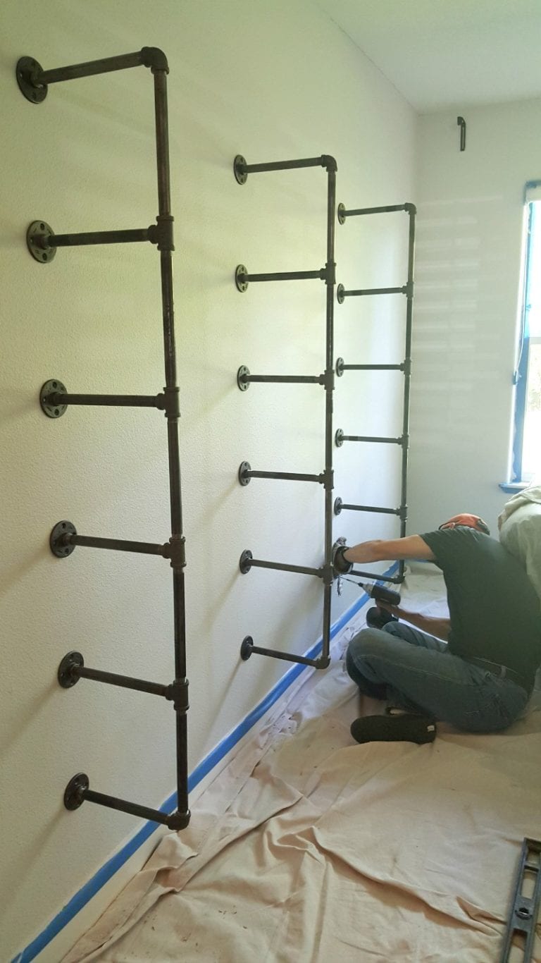 How to Build DIY Industrial Pipe Shelves | Step by Step Guide