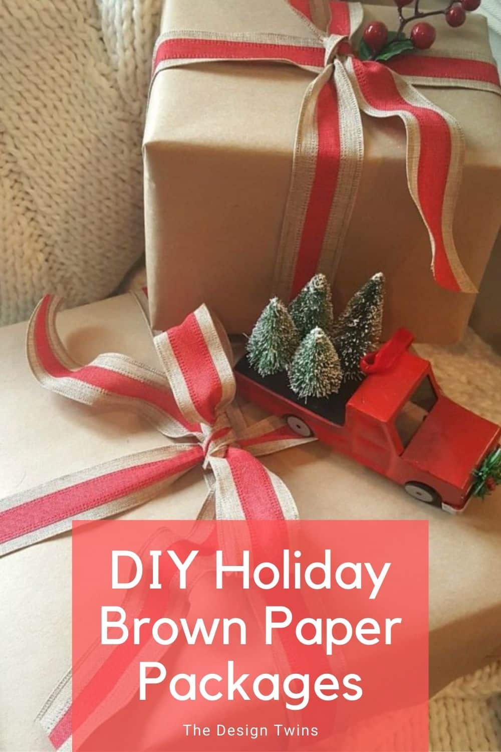 DIY Holiday Brown Paper Packages - The Design Twins