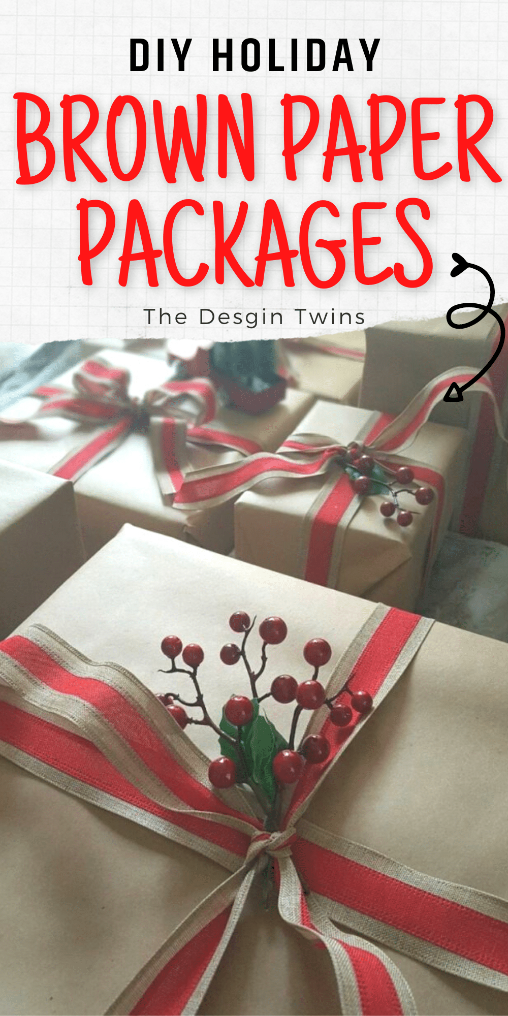 DIY Holiday Brown Paper Packages - The Design Twins
