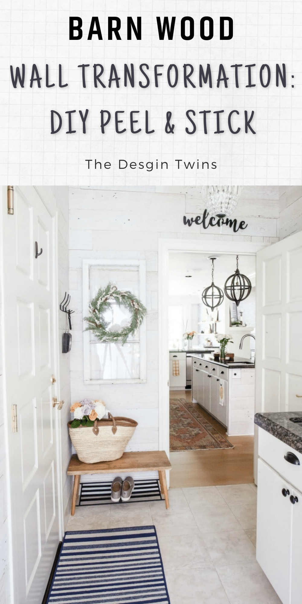 DIY Peel and Stick Wood | Barn Wood Wall Transformation