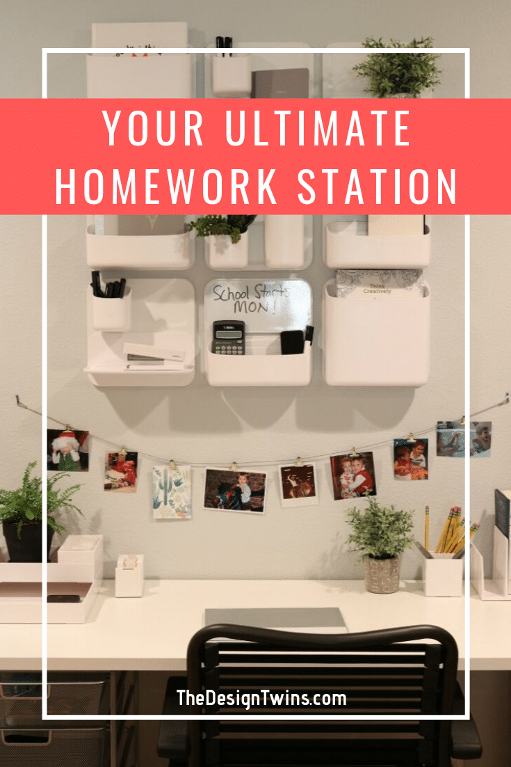 How to Create Your Smartest Homework Station The Design Twins DIY