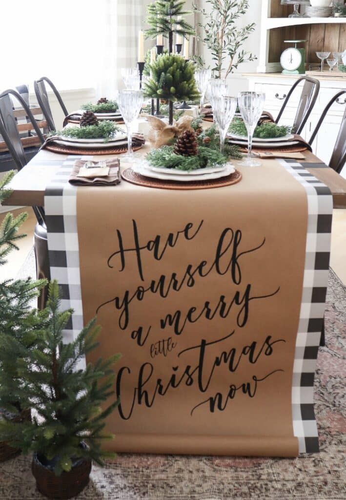 How to Set a Beautiful Natural Christmas Table - The Design Twins Blog